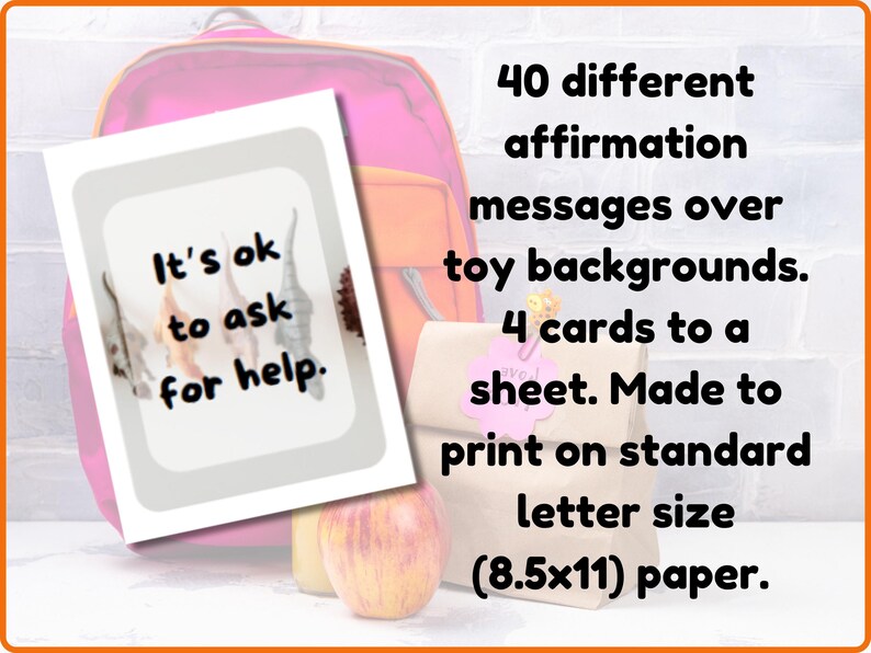 40 Lunch Box Affirmation Cards for Kids, Fun and Loving Motivational ...