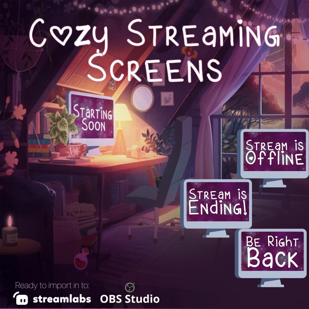 Pink Cat Stream Twitch Overlay Pack Kawaii Pink Bundle Starting Soon ...