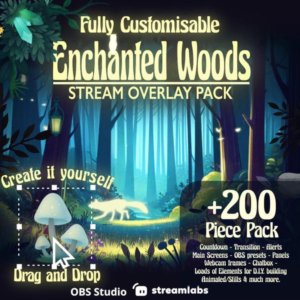 Forest Overlay Vtuber - Etsy