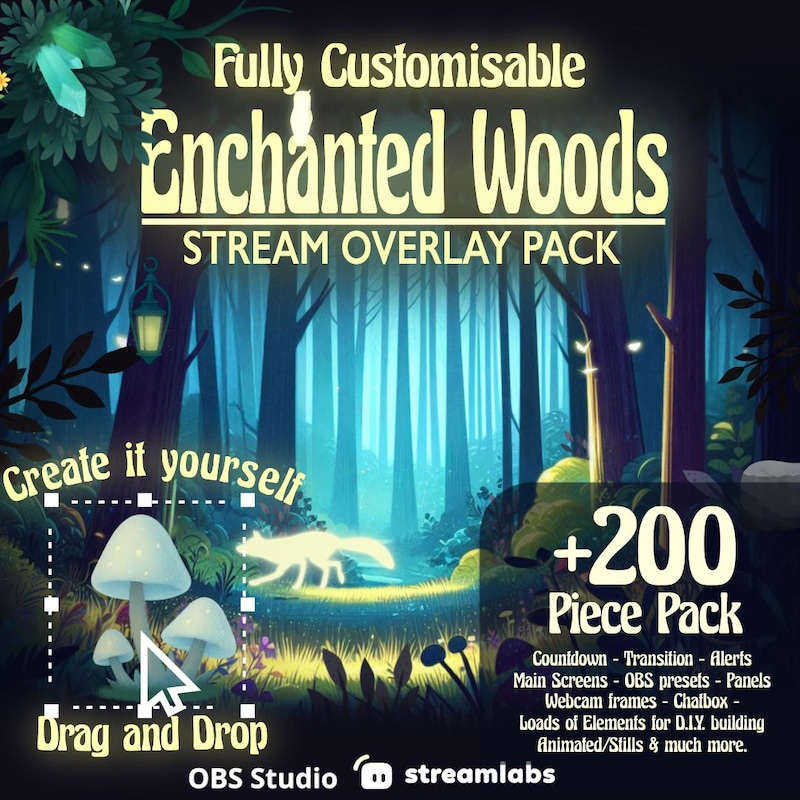 Twitch Overlay Green Swamp - Etsy