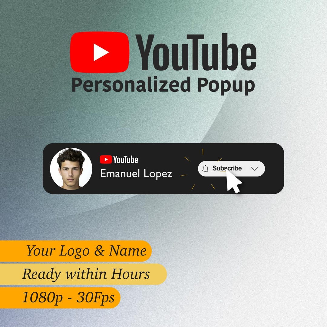 Stream-ready Animated Overlays for Youtube Channels With Customizable ...