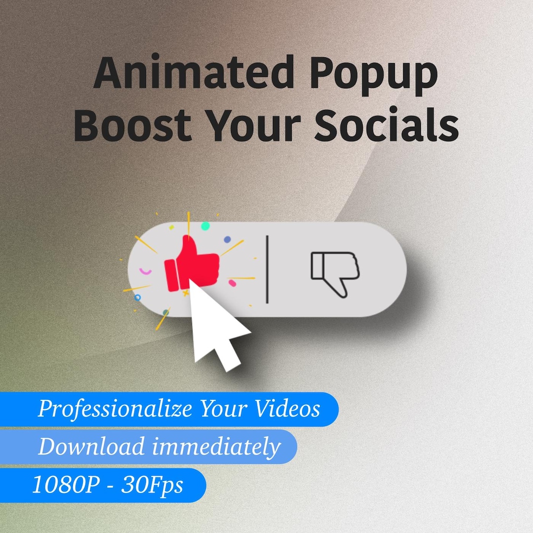 Animated Like Button Overlay Design That Adds a Dynamic and Eye ...