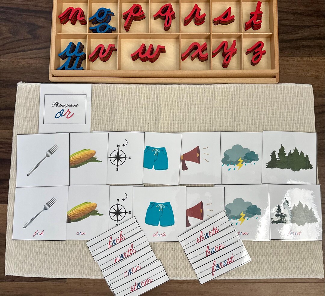 Phonogram "or" Nomenclature Cards - Etsy