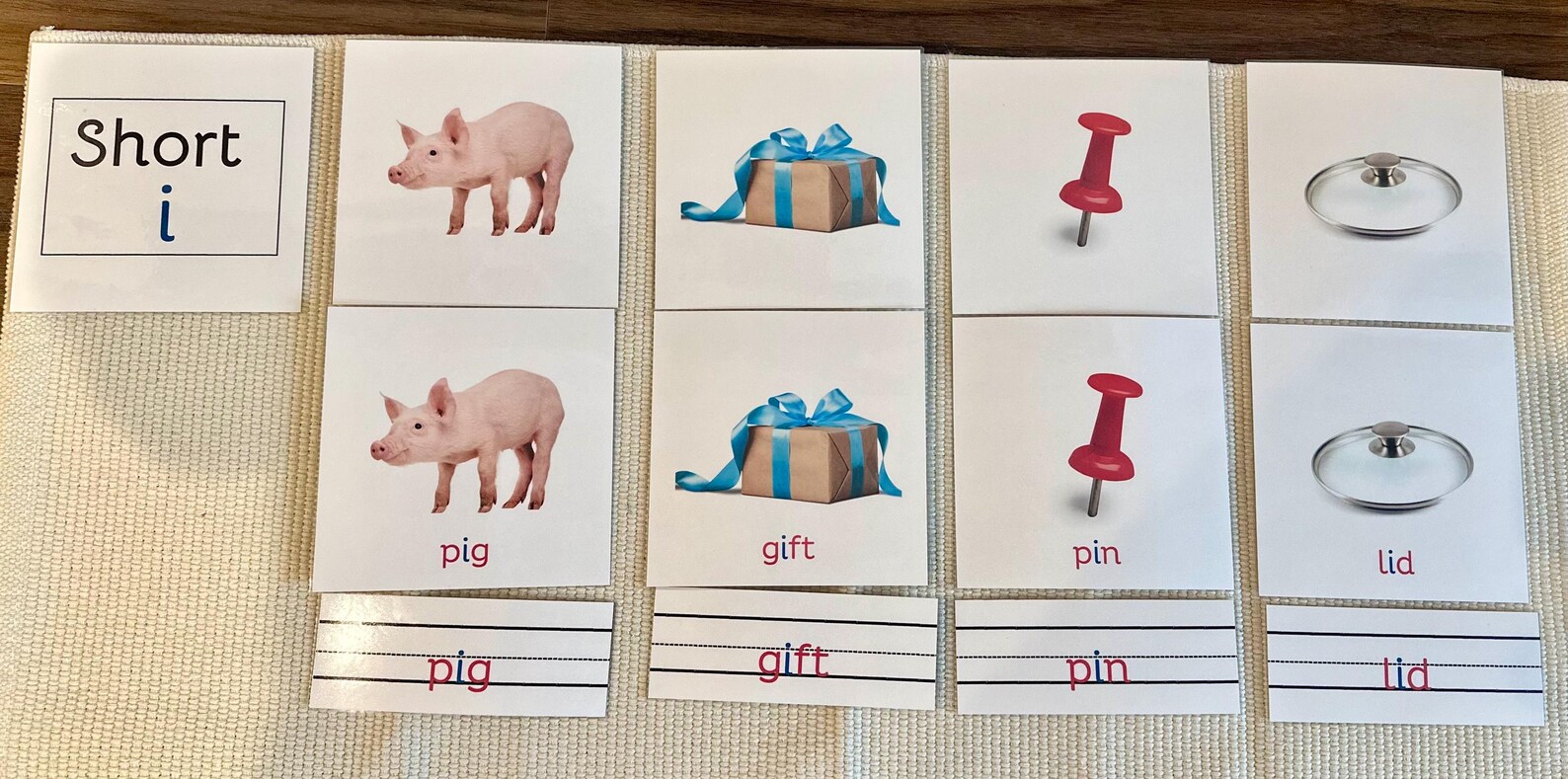 Short Vowel "i" Nomenclature 3 Part Cards - Print - Etsy