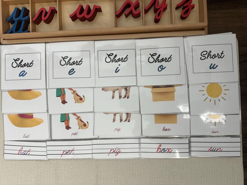 Short Vowel Nomenclature Card Collection (a, E, I, O, U) - Etsy