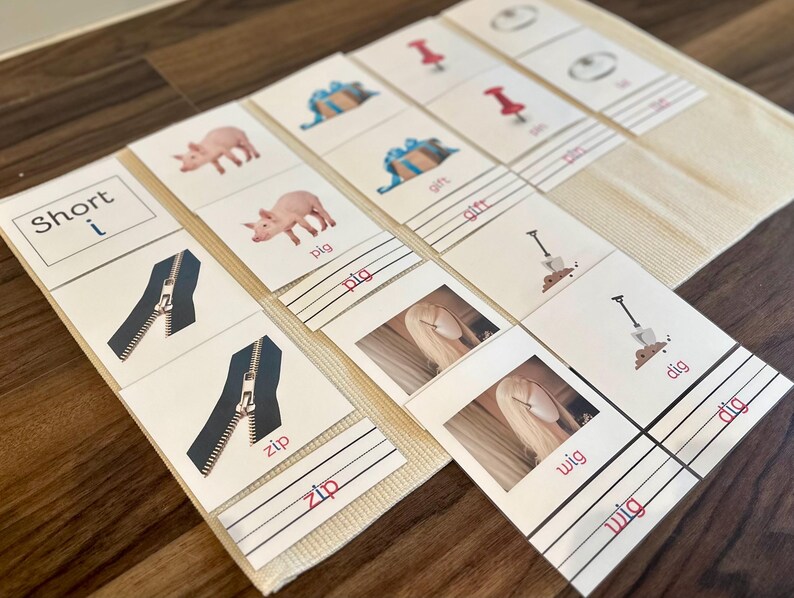 Short Vowel "i" Nomenclature 3 Part Cards - Print - Etsy