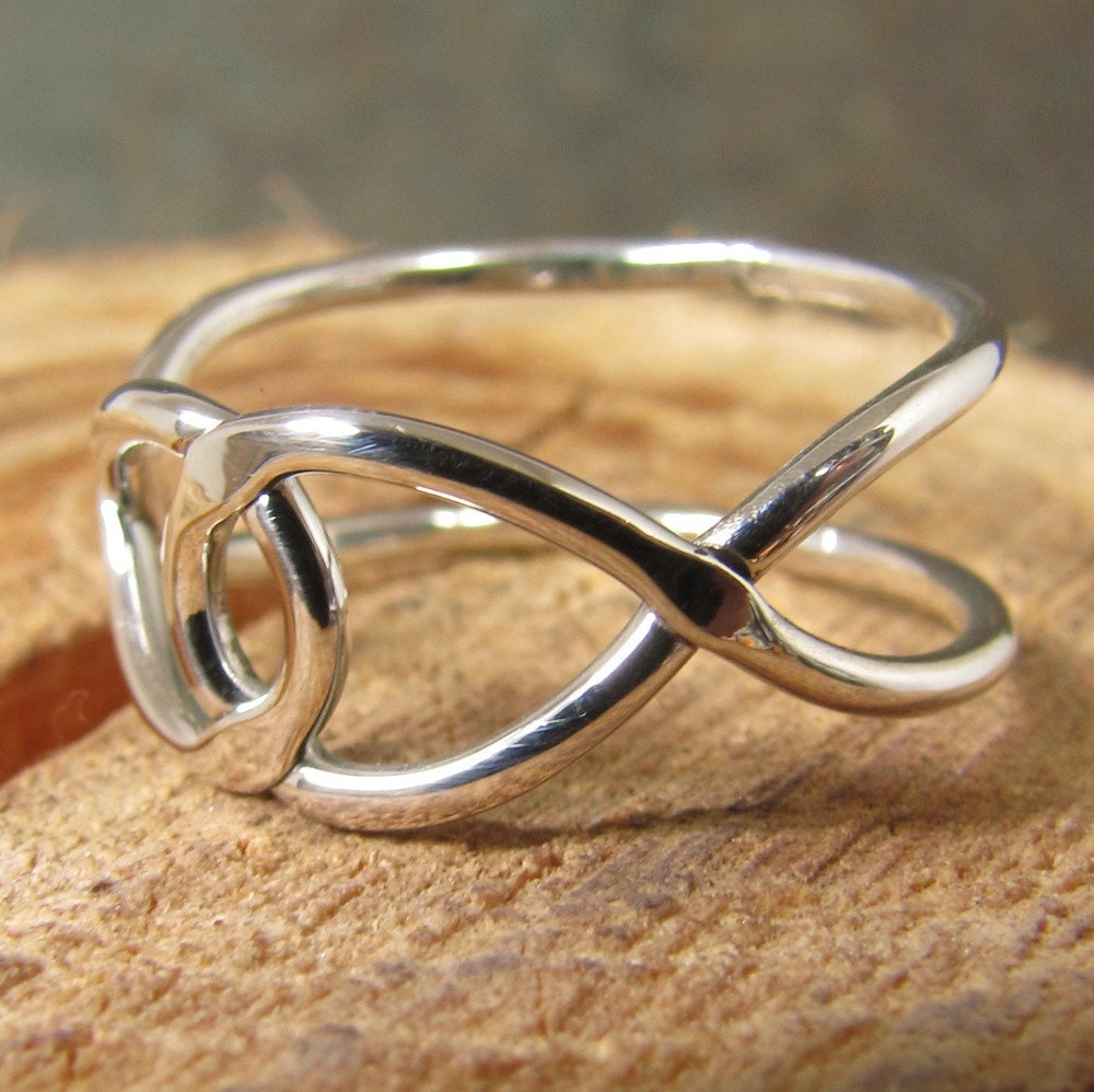 Argentium Sterling Silver Infinity Ring - Etsy