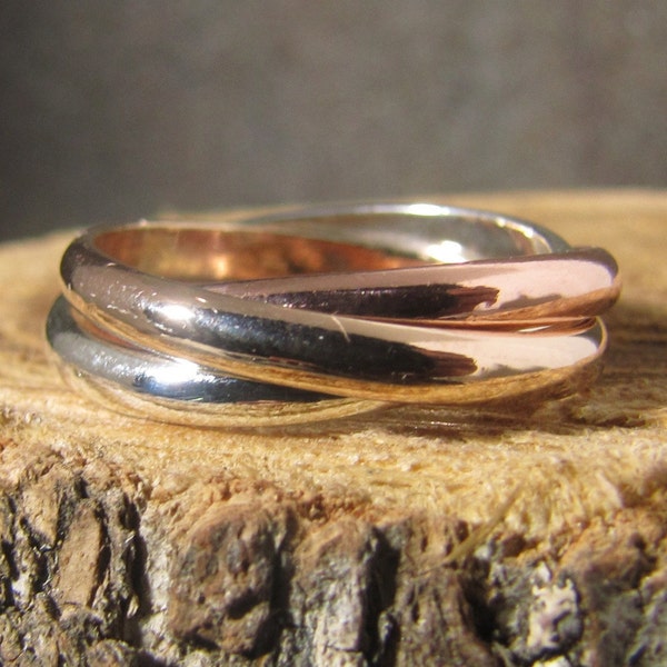 Tri Color Rings - Etsy