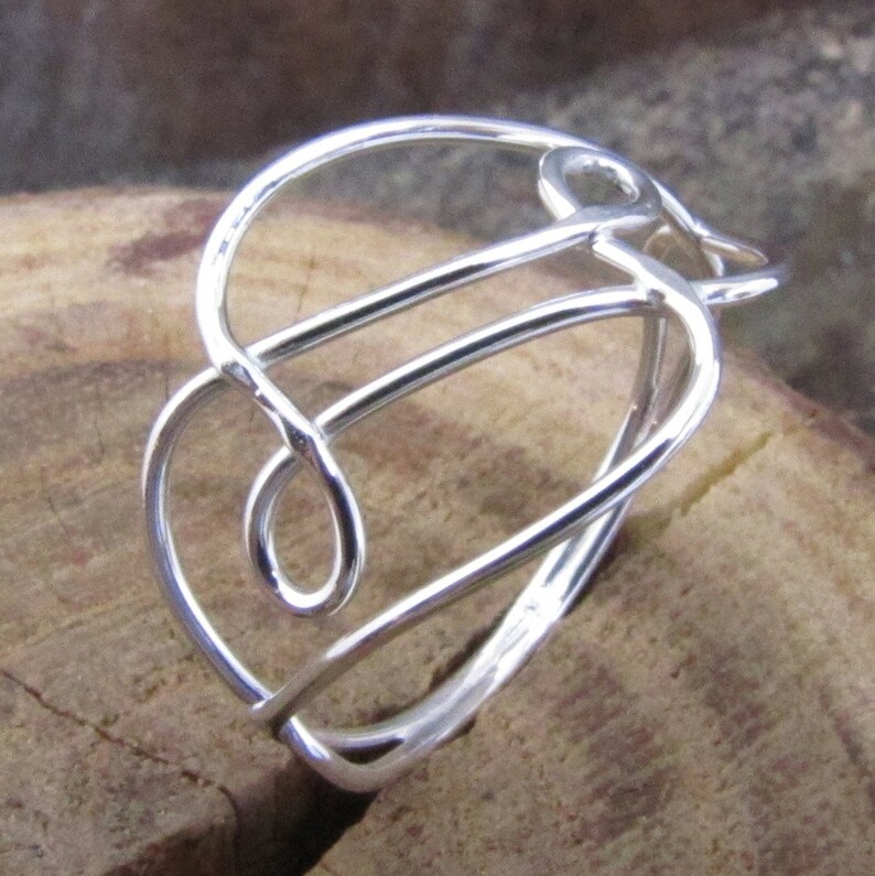 Delicate Argentium Wire Ring - Etsy