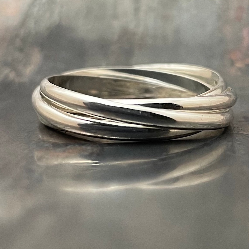 Silver Puzzle Ring - Etsy