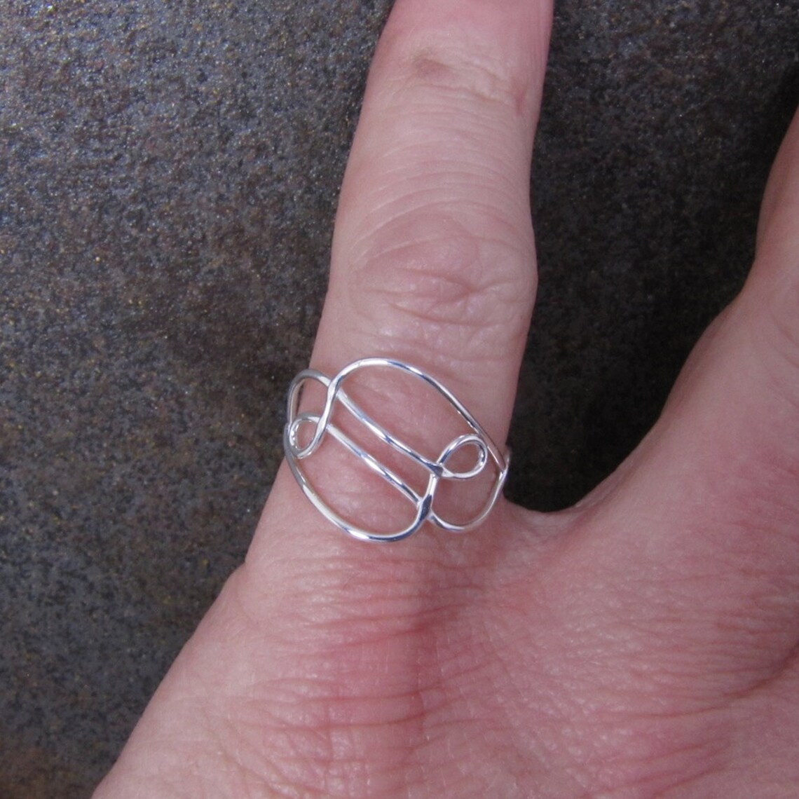 Delicate Argentium Wire Ring - Etsy