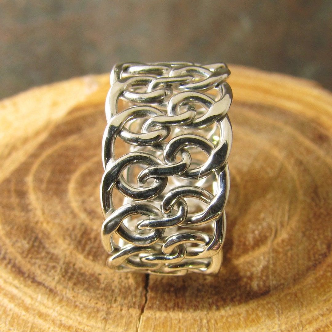 Spiral Woven Argentium Sterling Silver Ring - Etsy