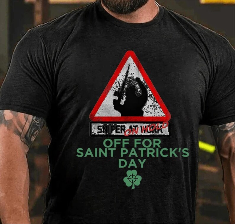Sniper on Hold T-shirt - Sniper Theme Printed Short Sleeve T-shirt - Etsy