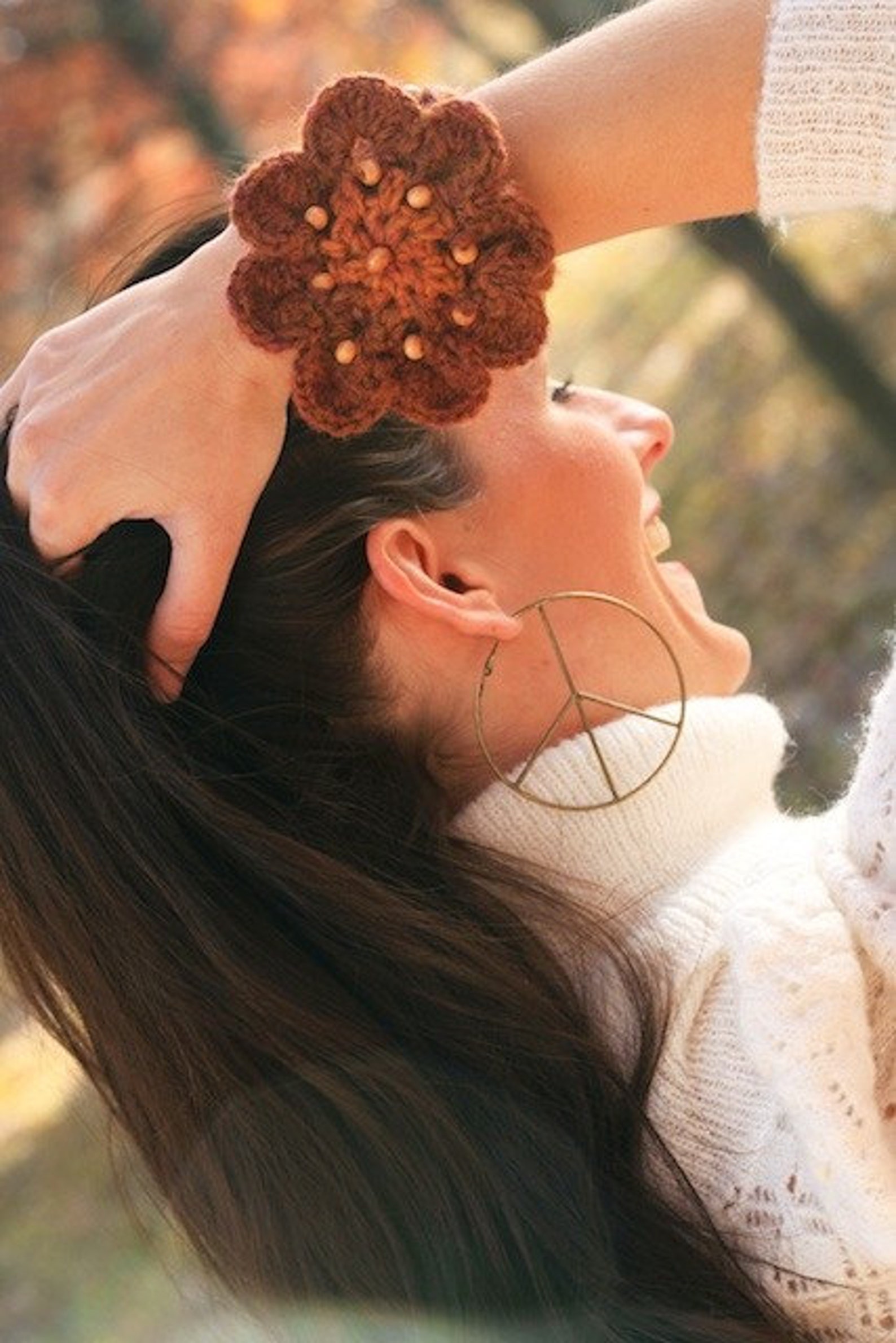 Funky Flower Bracelet Crochet Pattern PDF (instant Digital Download ...