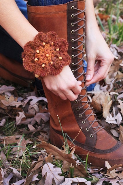 Funky Flower Bracelet Crochet Pattern PDF (instant Digital Download ...
