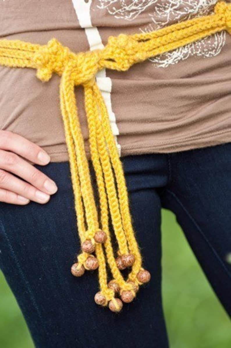 Boho Belt Crochet Pattern PDF (instant Digital Download Simple Basic ...