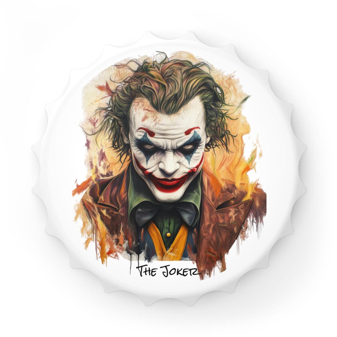 Joker-themed Bottle Opener | Unique Gift for Movie Fans, Bar ...