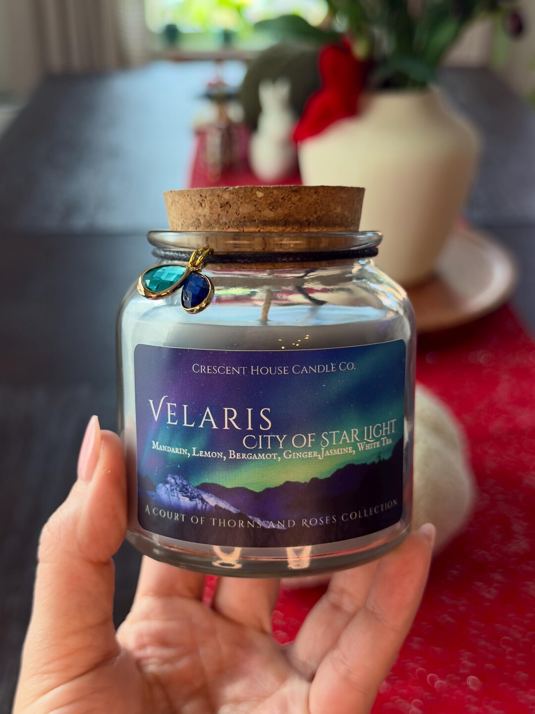 ACOTAR Velaris Candle With Charm - Etsy