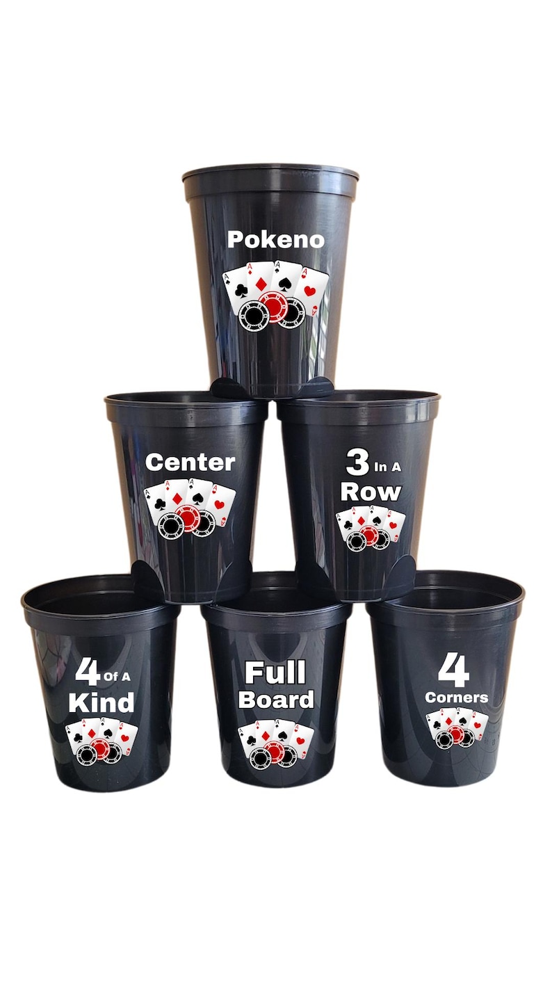 Cups for Pokeno Game Nights - Etsy
