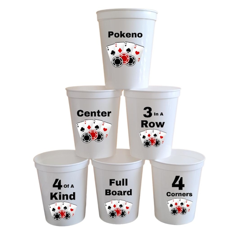 Cups for Pokeno Game Nights - Etsy