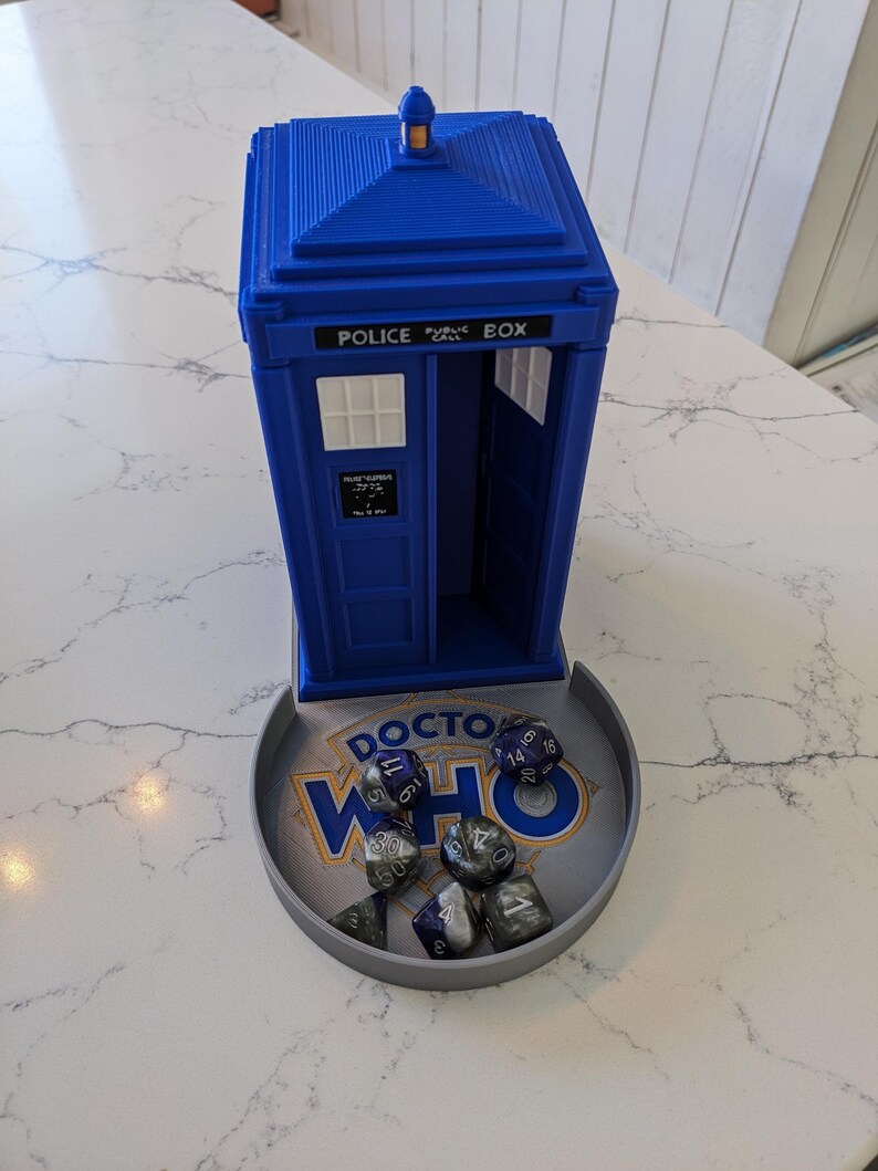 TARDIS Dice Tower – Bigger on the Inside, Rolls Like a Time Lord! - Etsy