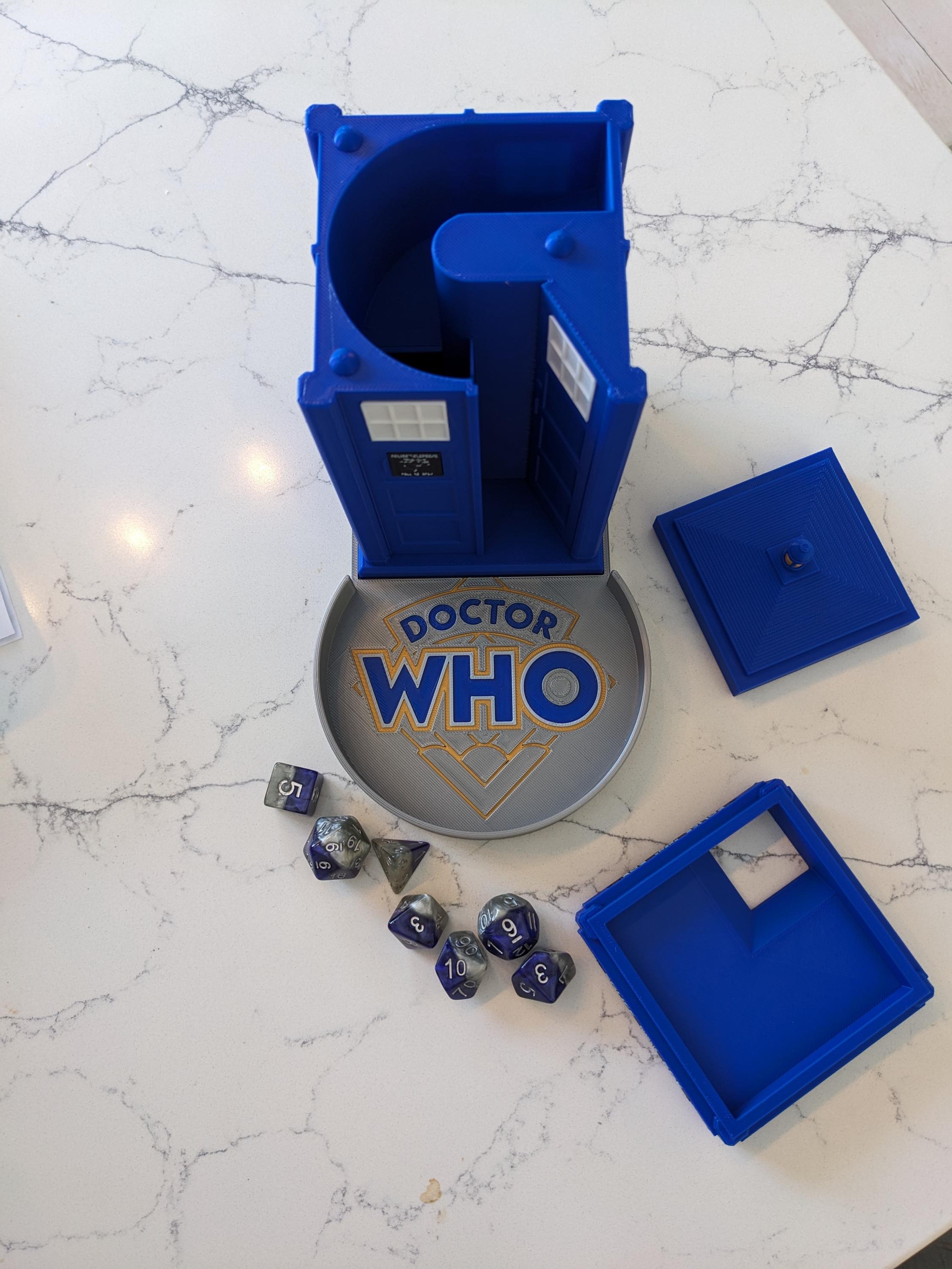 TARDIS Dice Tower – Bigger on the Inside, Rolls Like a Time Lord! - Etsy