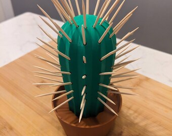 Cactus Toothpick Holder 3D Printed for Kitchen and Dining Room Decor ...