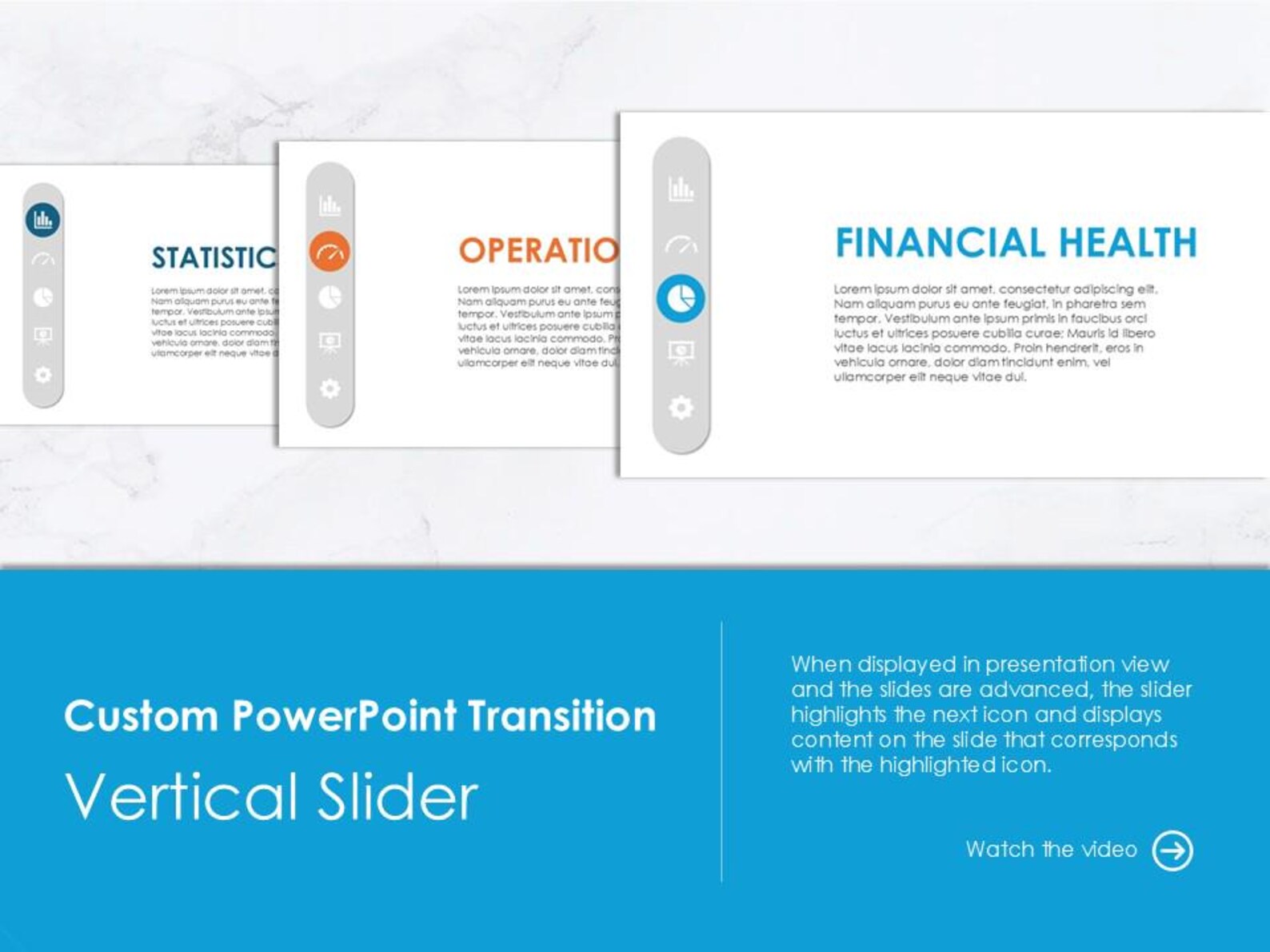 Custom Powerpoint Transition | Vertical Slider | Digital Download - Etsy