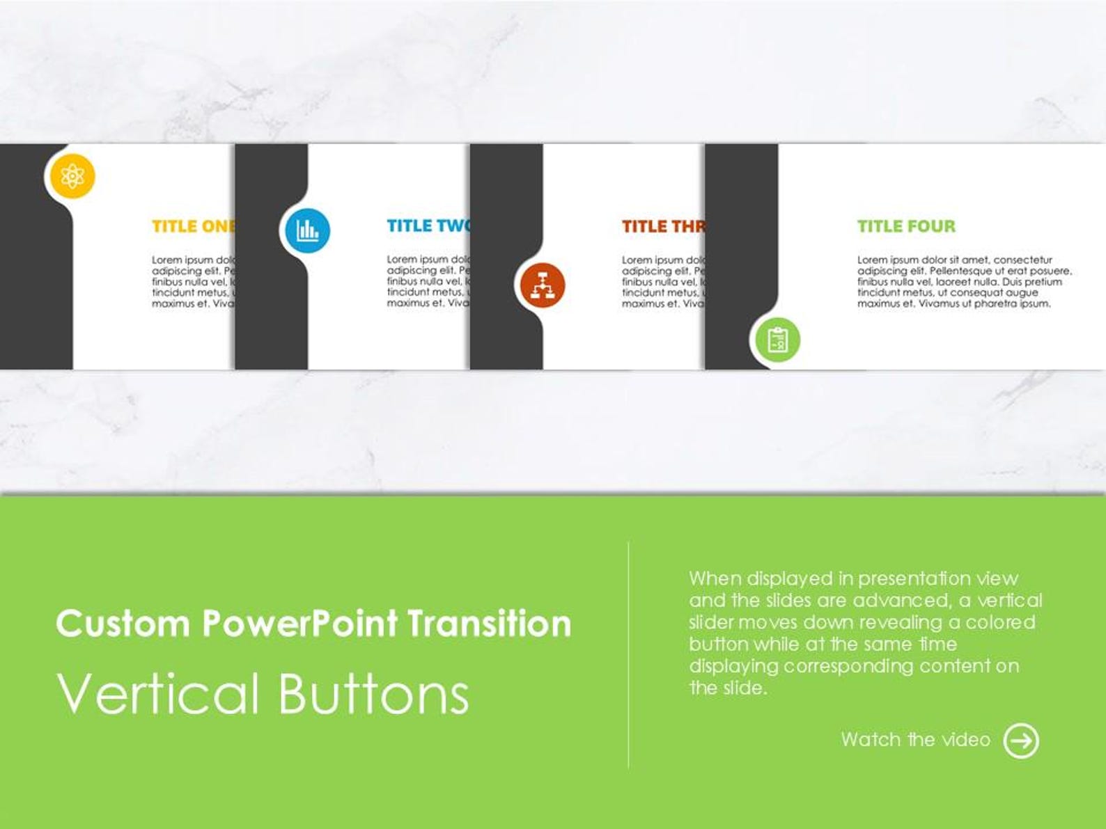 Custom Powerpoint Transition | Vertical Button | Digital Download - Etsy