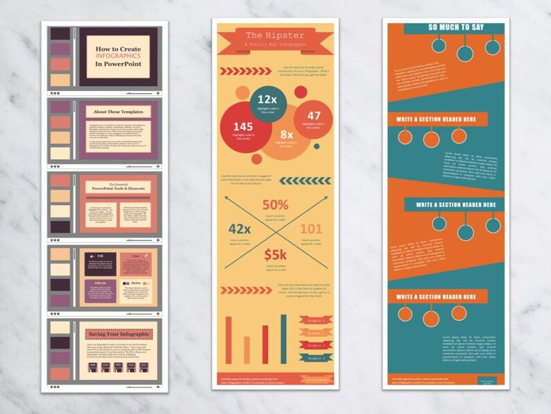 10 Vertical Infographic Templates | Editable in Powerpoint | Digital ...