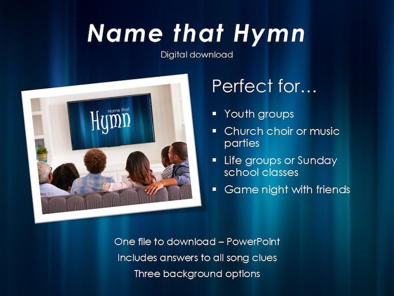 Name That Hymn Digital Group Game - Etsy