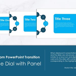 Custom Powerpoint Transition | Slide Dial With Panel | Digital Download ...