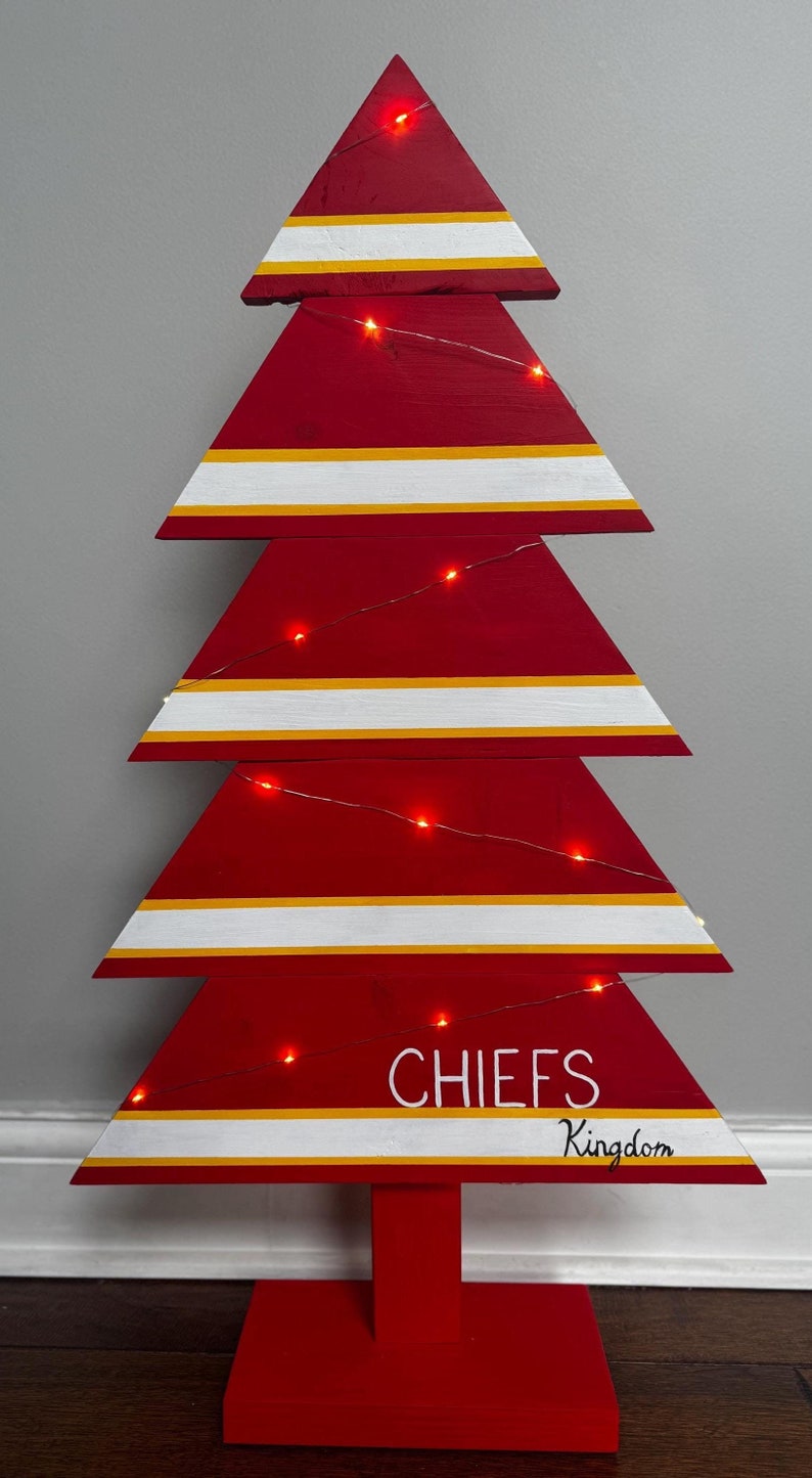 Wood Homemade Sports Tree-chiefs - Etsy