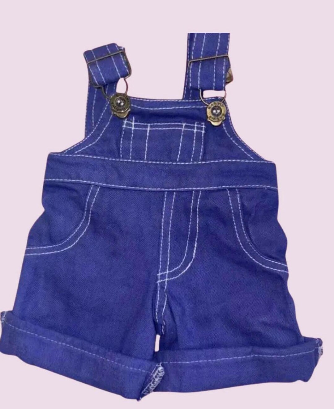 Vintage Dyed BLUE Build-a-bear Overalls With Customizable Patches (100% ...