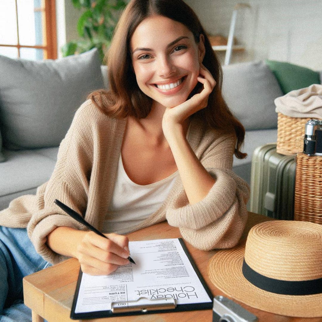 Stress Free A4 Holiday Checklist - Easy Digital Download PDF to Print ...