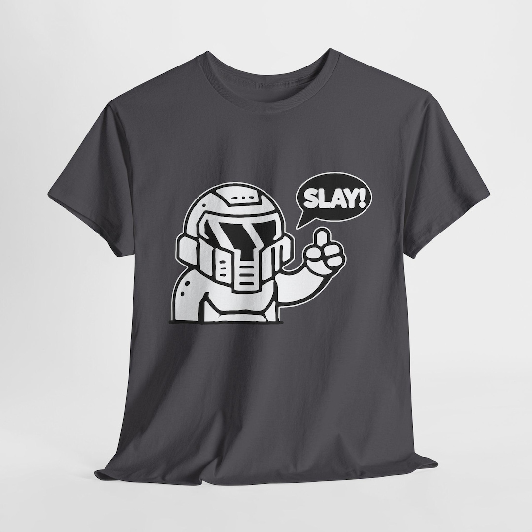 Gamer T-shirt - Based on Doom - Doomguy/doomslayer Slay - Unisex Heavy ...