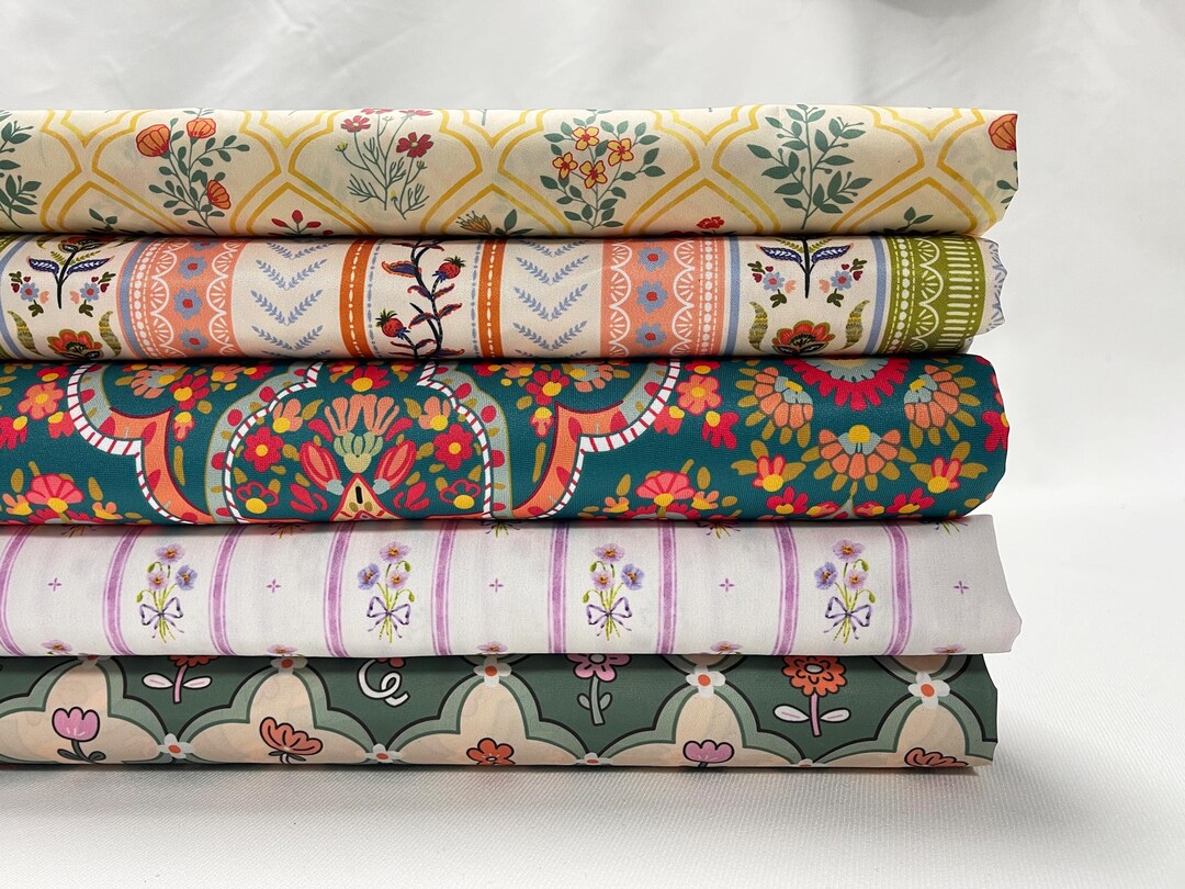 Dubai Jessica Print Fabric – Floral & Geometric Patterns | Soft ...