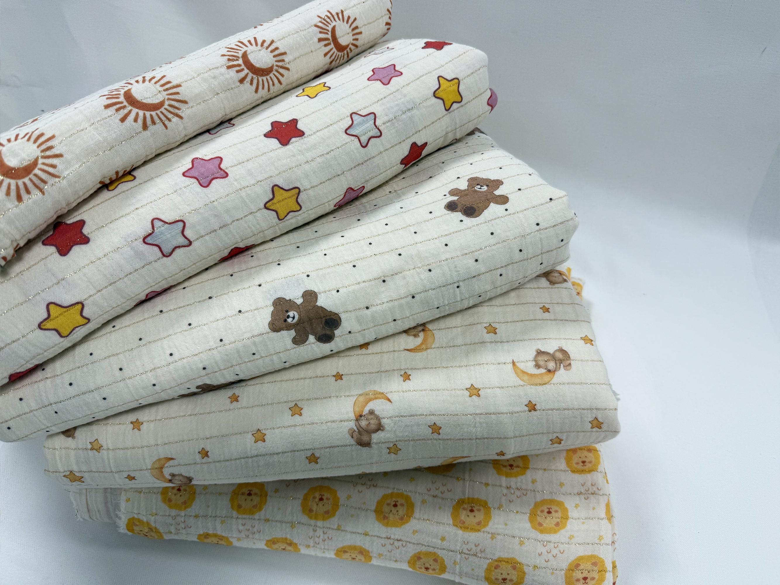 Green Floral Duck Print Fabric: Custom Sewing Fabric, Various Materials ...