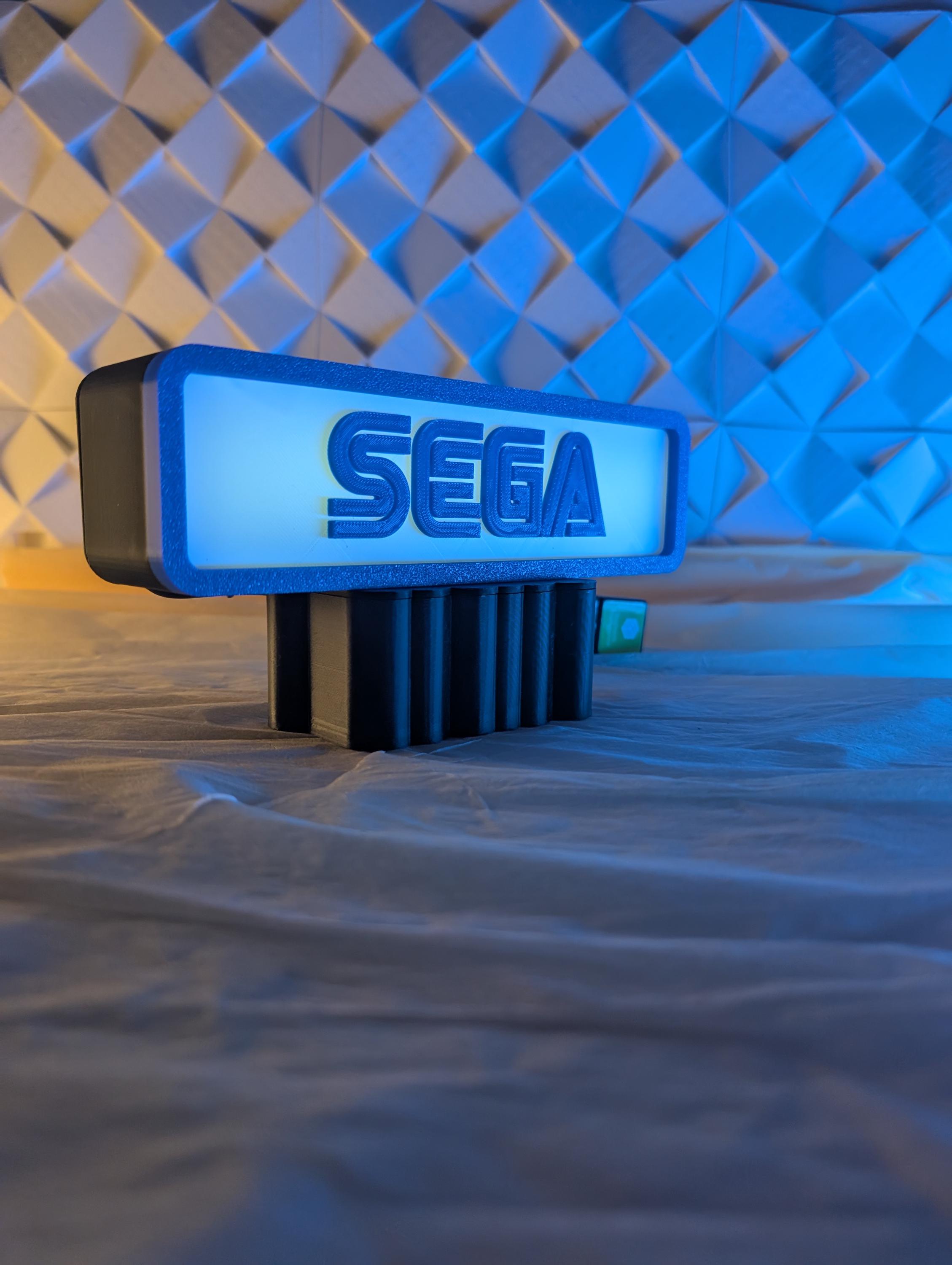 Sega LED Sign - Retro Gaming Decoration, Gaming Room Light for Geeks ...