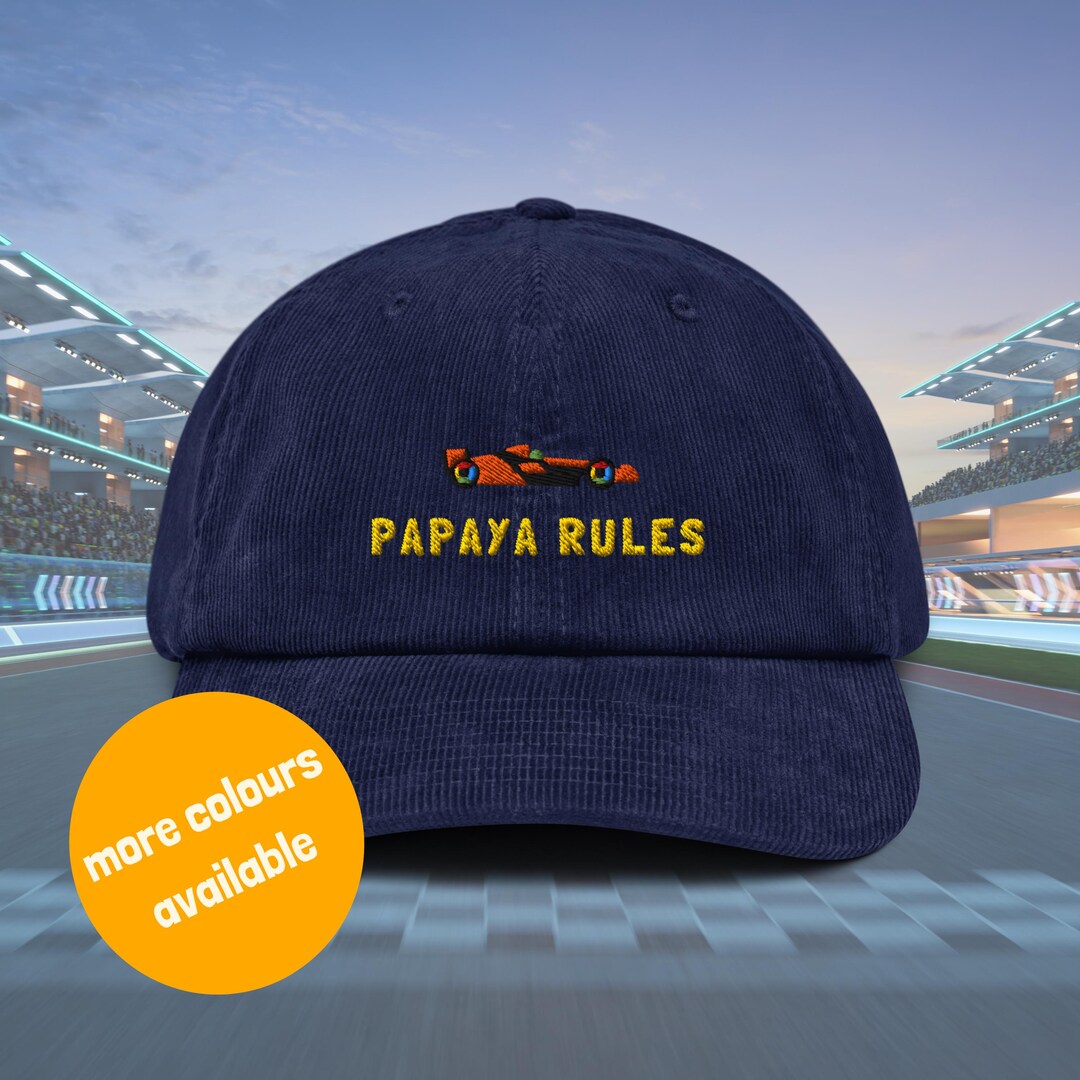 F1 Mclaren Racing Corduroy Hat, Formula One 2025 Car Cap for Him ...