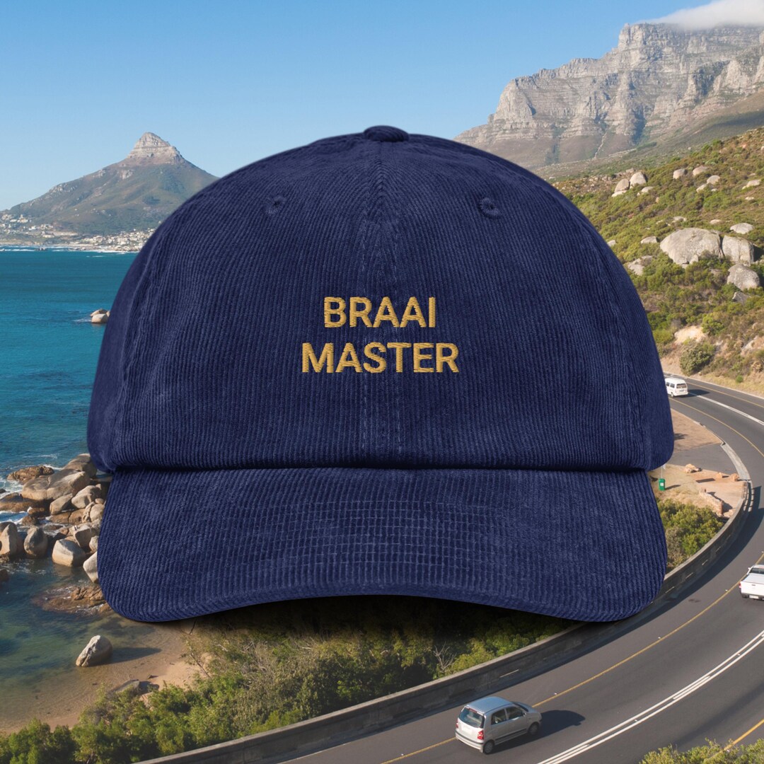 South African Braai Master Corduroy Hat, Barbeque BBQ Dad Cap for Saffa ...