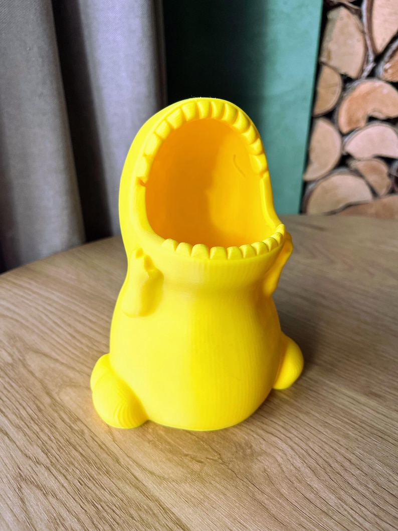 Pencil Holder Dinosaur T-REX | Trash Bin | Container - Etsy