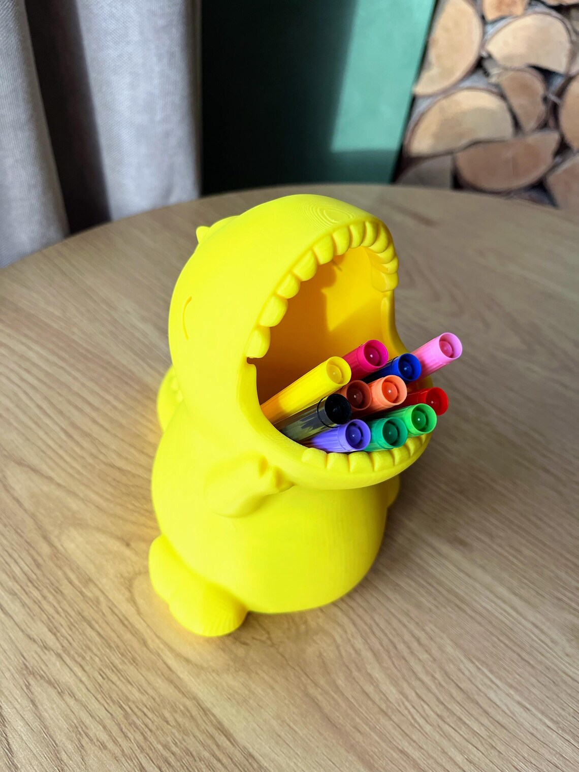 Pencil Holder Dinosaur T-REX | Trash Bin | Container - Etsy