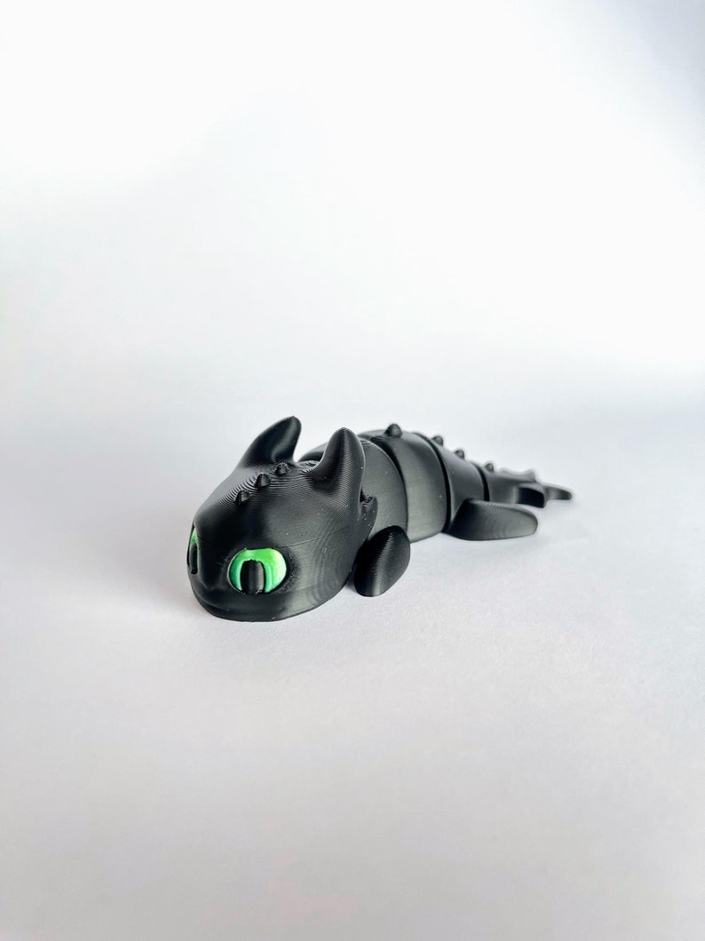 Toothless Fidget Flexi Toy | Night Fury | 3D Printed | Sensory Toy - Etsy