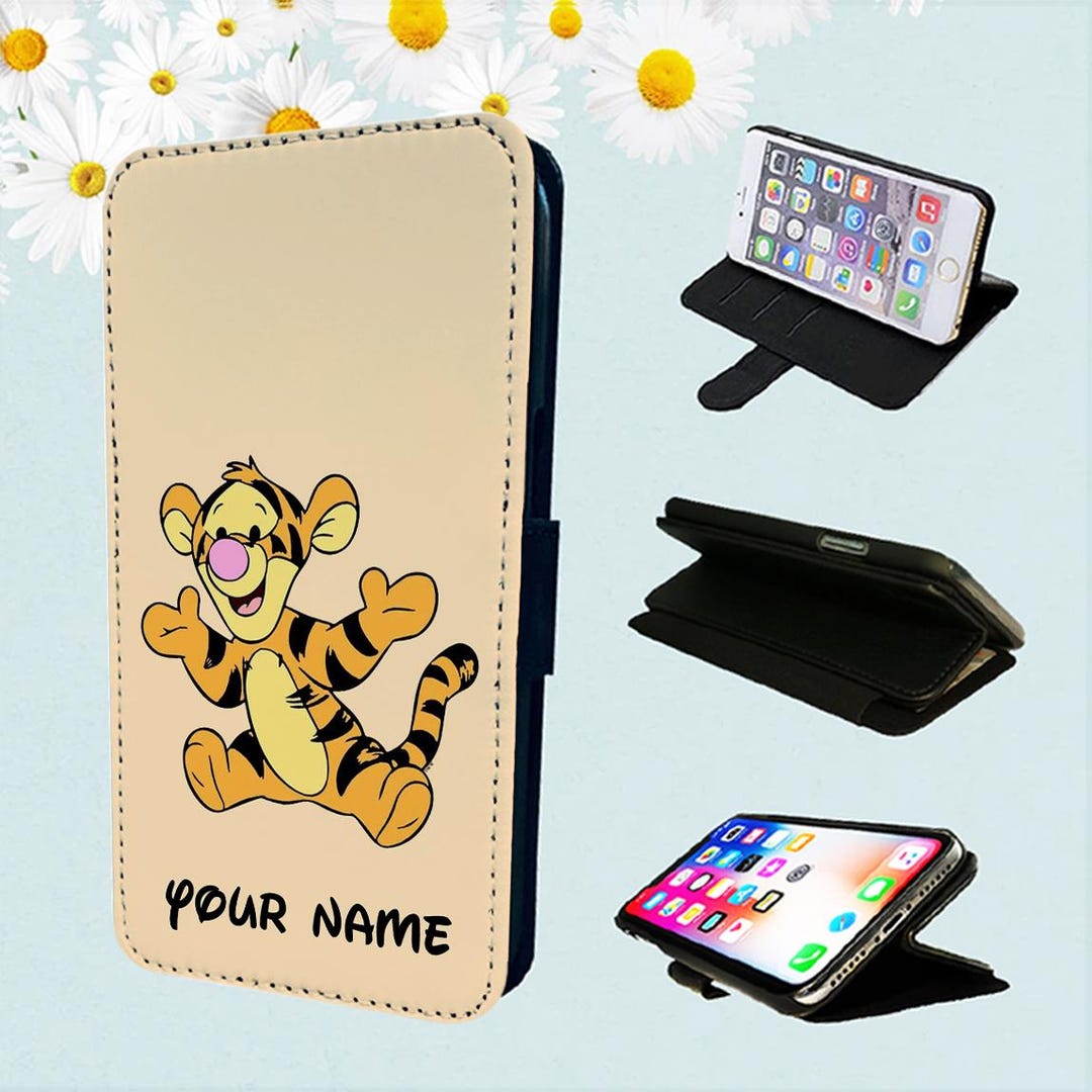 Personalized Name Tigger Winnie the Pooh Wallet Phone Case for iPhone ...