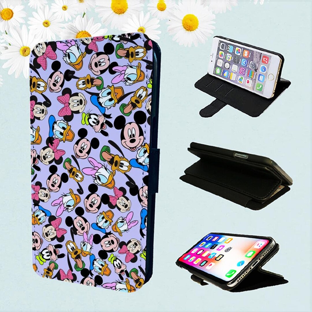 Minnie Mickey Mouse Characters - Wallet Phone Case for iPhone Models ...