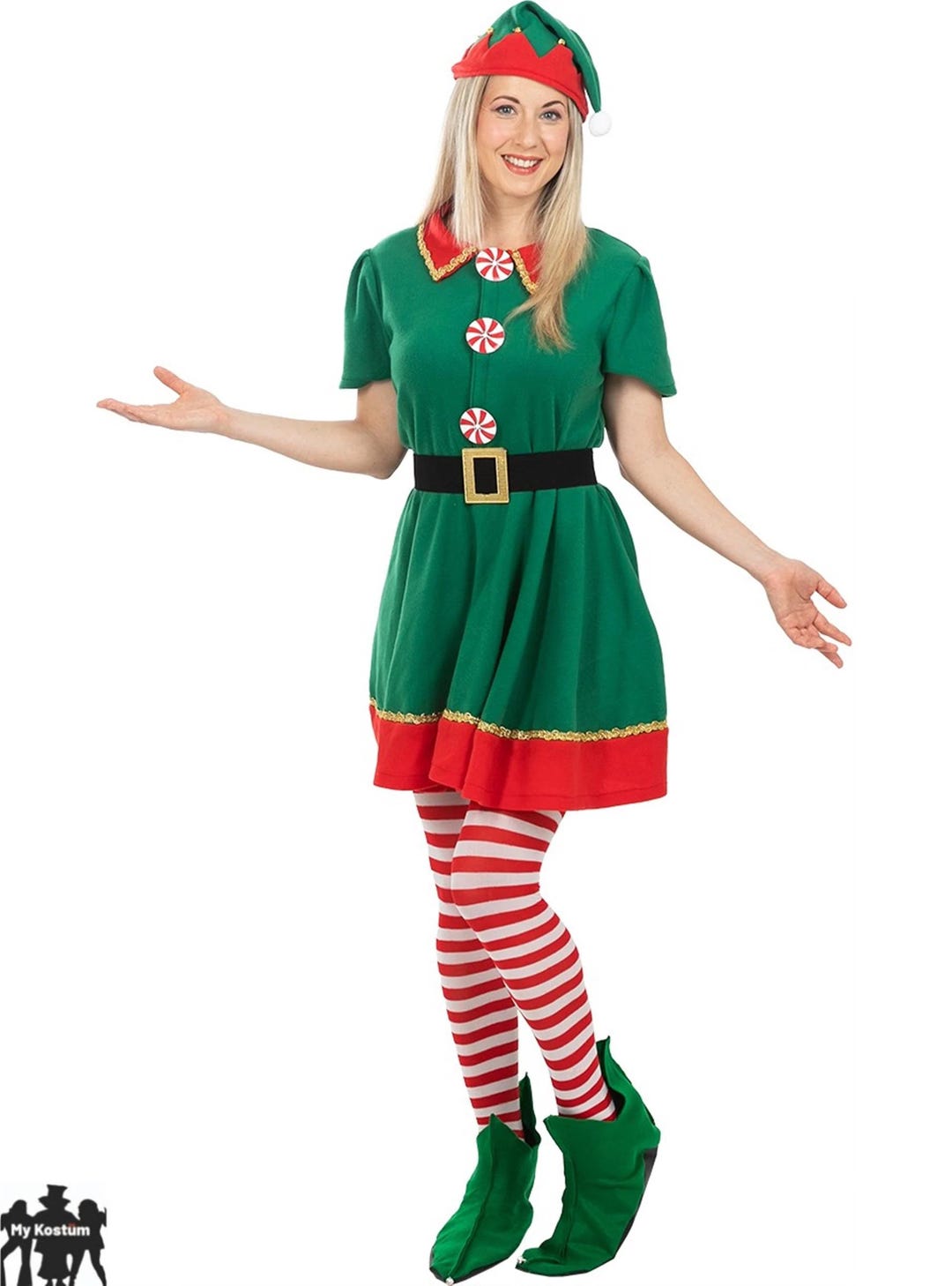 WOMEN'S ELF COSTUME Chirstmas Costume Adult Elf Costume Character ...