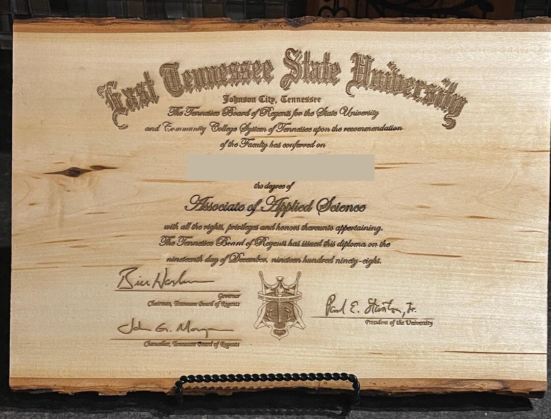 Engraved College Degree or Diploma - Etsy