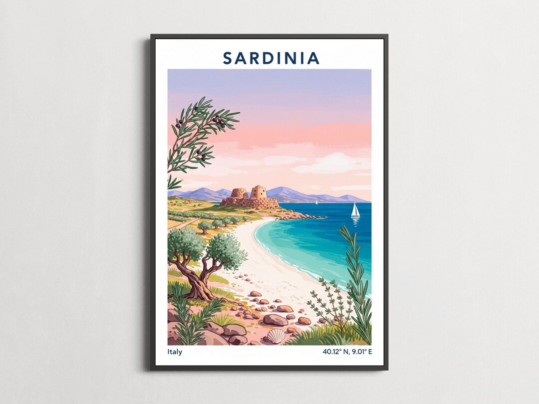 Sardinia Poster – Art Print - Etsy