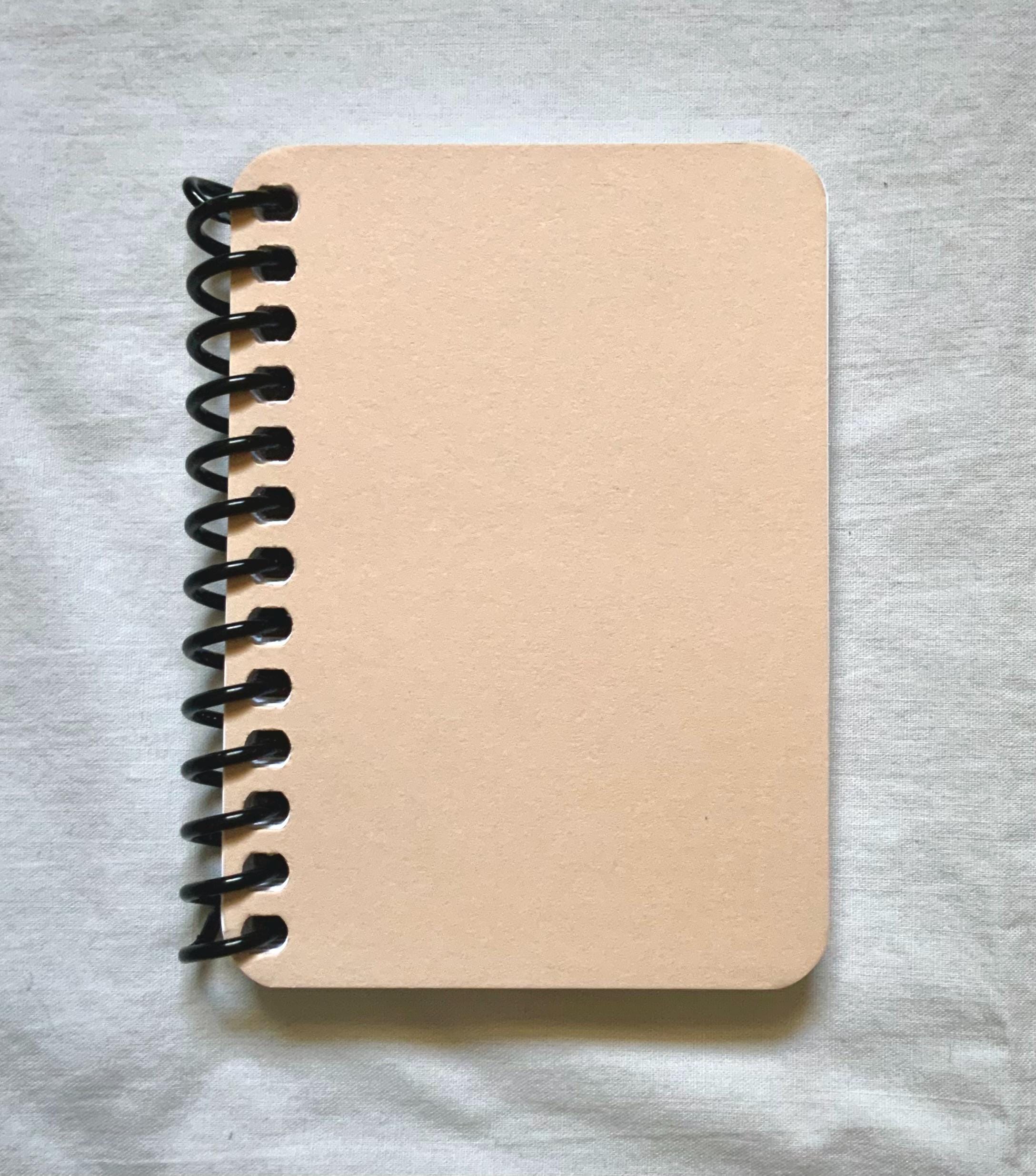 Mini Notebooks - Coil Bound 2.5x3.5” Tan Index Covers With 40 White ...